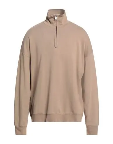 Sandro French Terry Half-zip Sweatshirt - Sand