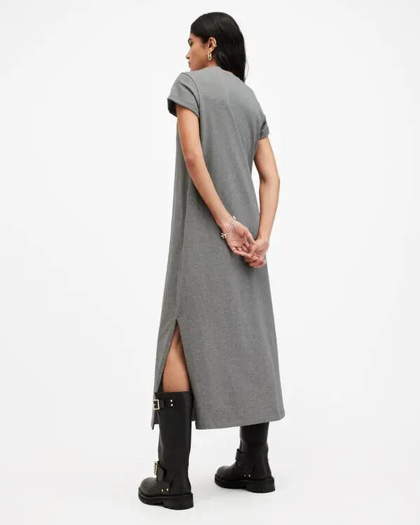 anna crew neck short sleeve mini dress Anna Scoop Neck Mini Tee Dress
