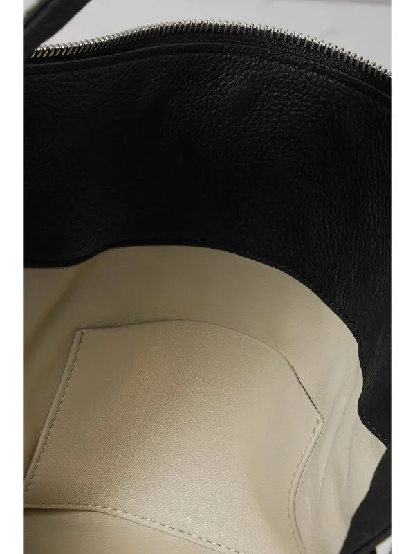 Khaite Elena Studded Textured-leather Shoulder Bag - Black