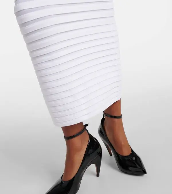 Alaïa Pleated Midi Dress