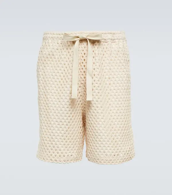 Commas Cotton-blend Shorts - Beige