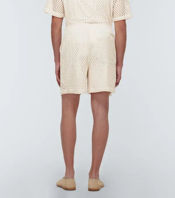 Commas Cotton-blend Shorts - Beige