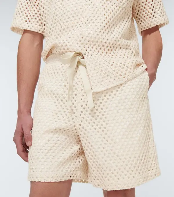 Commas Cotton-blend Shorts - Beige