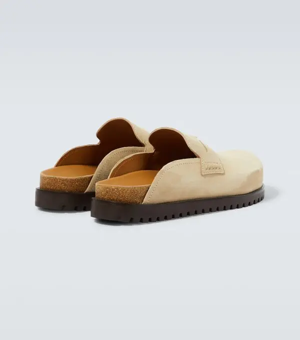 Versace Medusa Suede Clogs