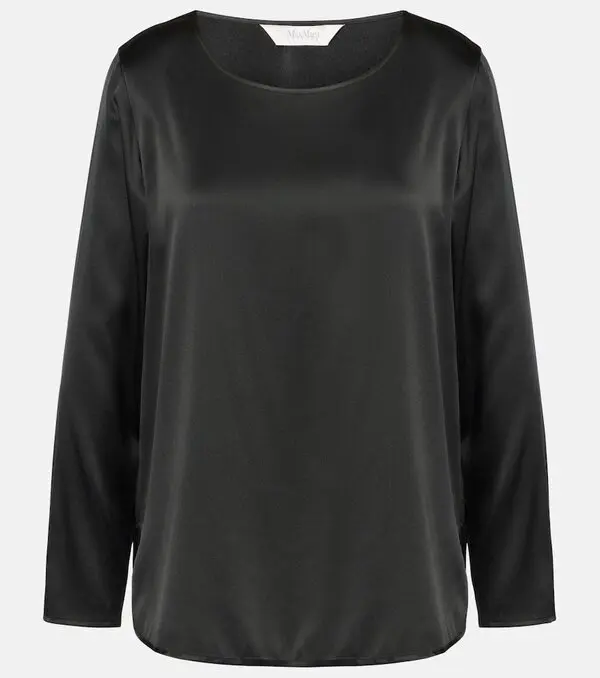 Max Mara Moldava Silk-blend Satin Top