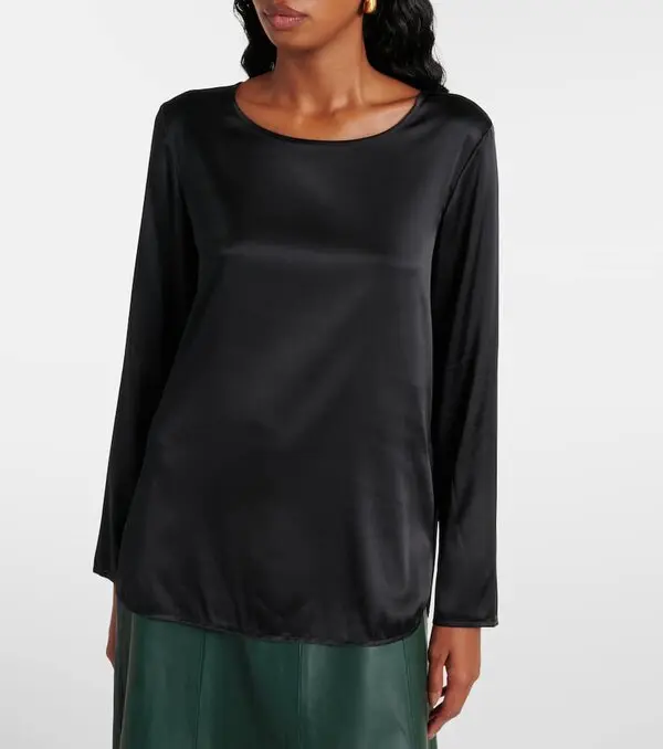 Max Mara Moldava Silk-blend Satin Top