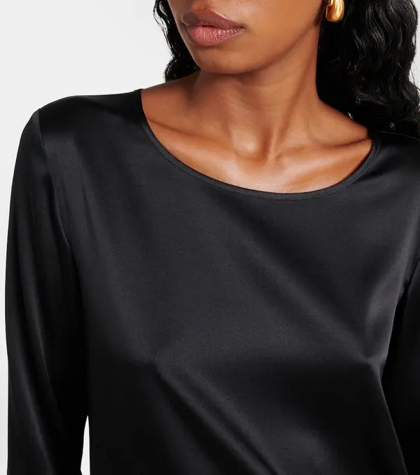 Max Mara Moldava Silk-blend Satin Top