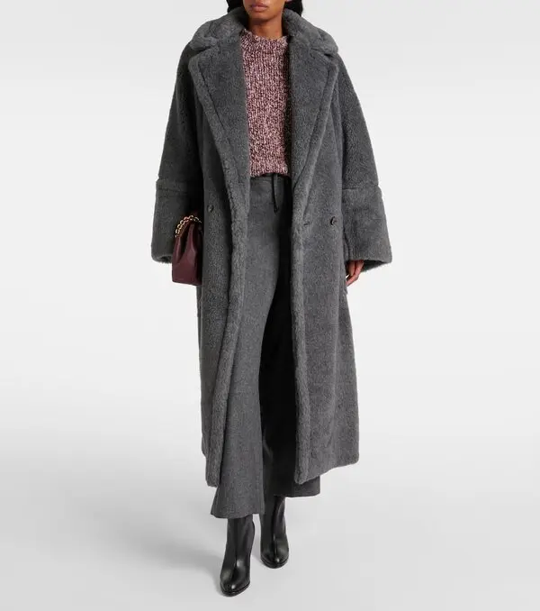 Max Mara Florida Wool Straight Pants - Grey