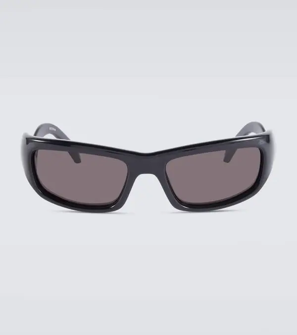 Balenciaga Hamptons Rectangular Sunglasses - Black