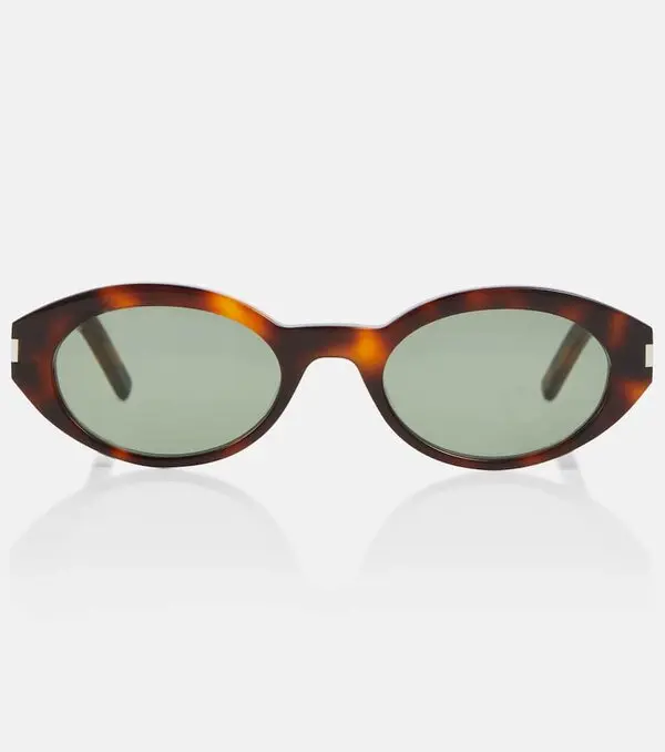 Saint Laurent Sl 567 Oval Sunglasses - Brown