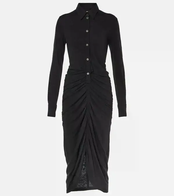 Isabel Marant Étoile Marant Gathered Jersey Polo Dress