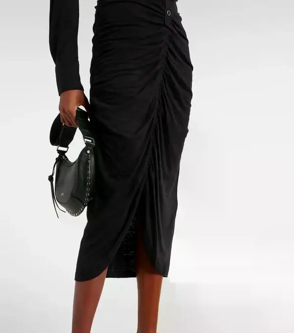 Isabel Marant Étoile Marant Gathered Jersey Polo Dress