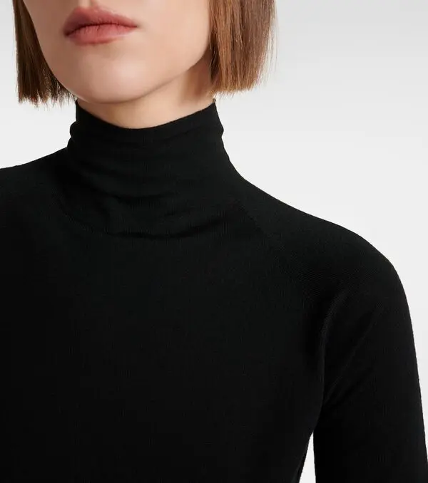 THE ROW Honna Wool Turtleneck Top