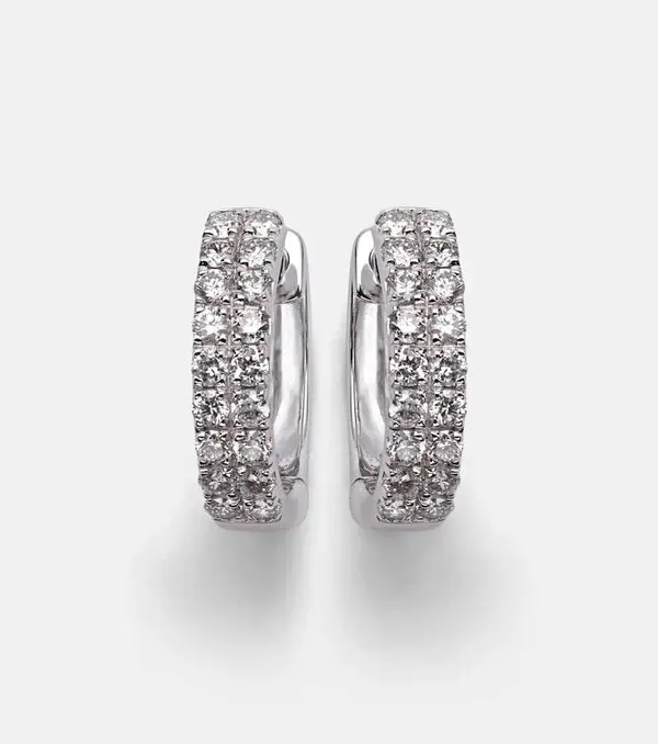 STONE AND STRAND 14kt White Gold Diamond Stud Earrings - Silver