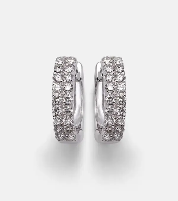 STONE AND STRAND 14kt White Gold Diamond Stud Earrings - Silver