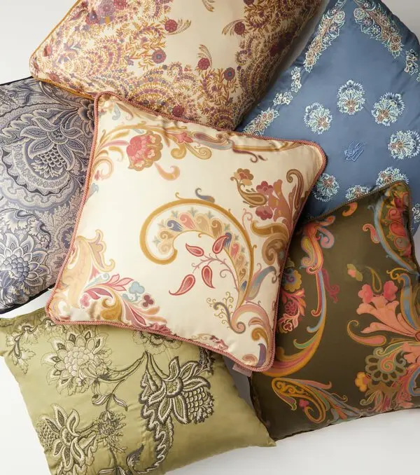Etro Kentia Embroidered Cushion