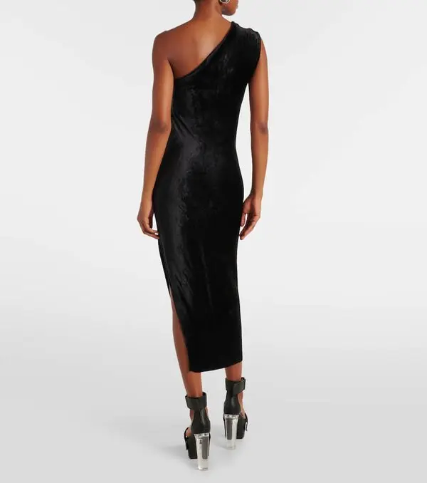 Rick Owens Hydra One-shoulder Midi Dress