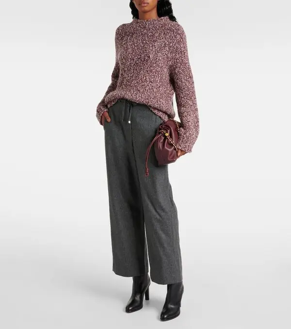 Max Mara Florida Straight Wool Pants