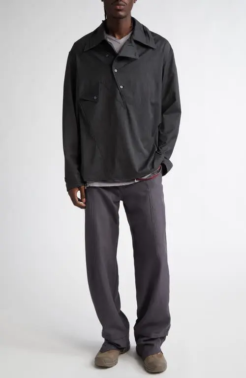 Kiko Kostadinov Jarocka Overshirt In Charcoal - 48% Off | Editorialist