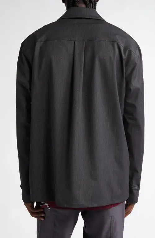 Kiko Kostadinov Jarocka Overshirt In Charcoal - 48% Off | Editorialist