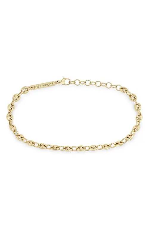 Zoe Chicco Puffed Mariner Chain Bracelet