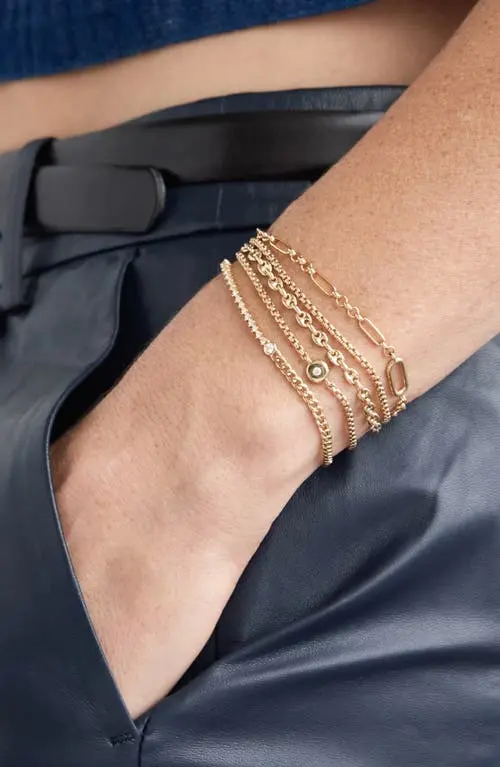 Zoe Chicco Puffed Mariner Chain Bracelet
