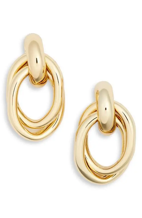 Nordstrom Frontal Double Hoop Earrings - Gold