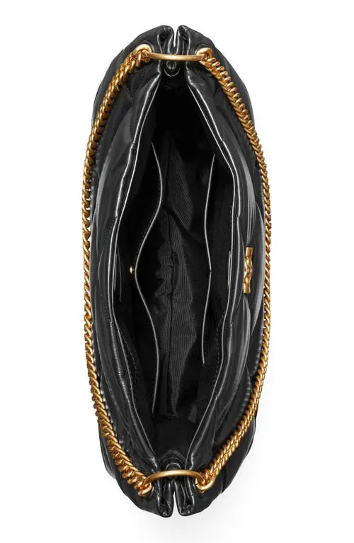 Tory Burch Kira Diamond Quilted Leather Hobo Bag