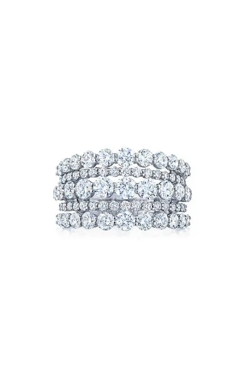 Kwiat Eclipse Multi Row Diamond Ring - White Gold