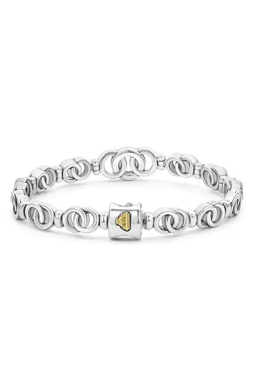 Lagos Interlocking Circle Link Bracelet - Two-tone