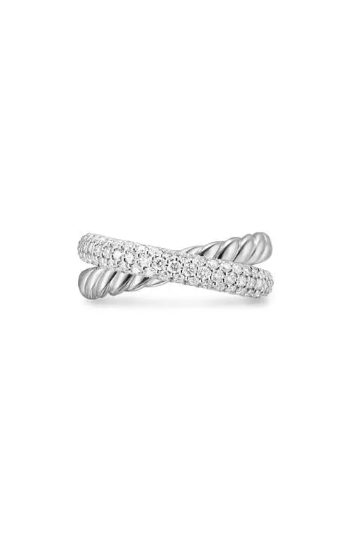 David Yurman Crossover Two-row Ring - Sterling Silver