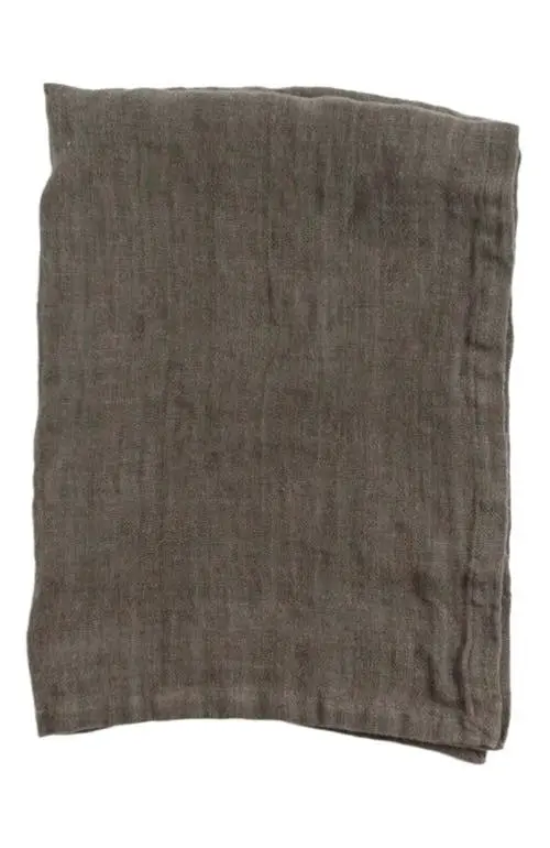 CREATIVE WOMEN Stone Washed Linen Tea Towel - Iron Ore