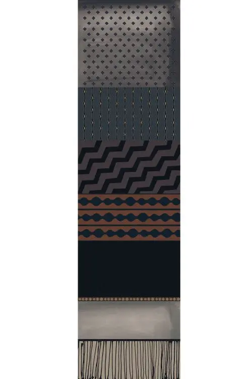 ELIZABETTA Atrilarge Silk Scarf - Plum