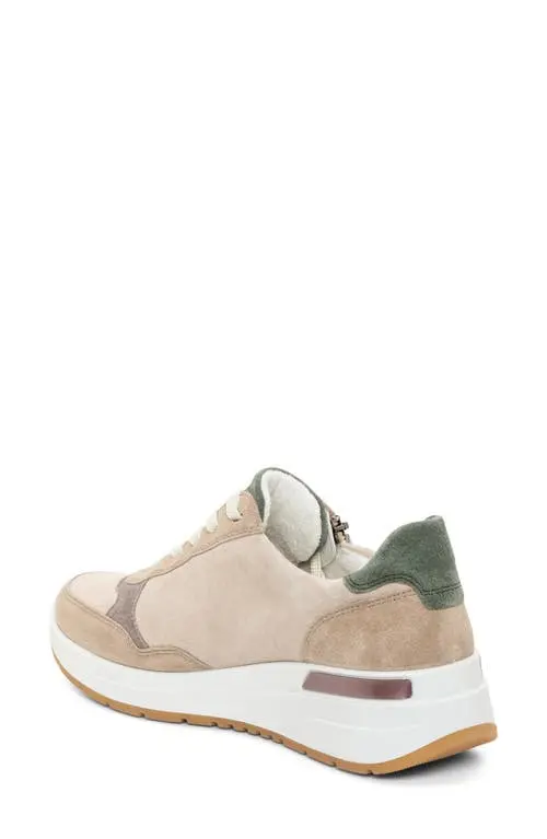 ARA Gardenia Wedge Sneakers - Sand Shell/moon/thyme