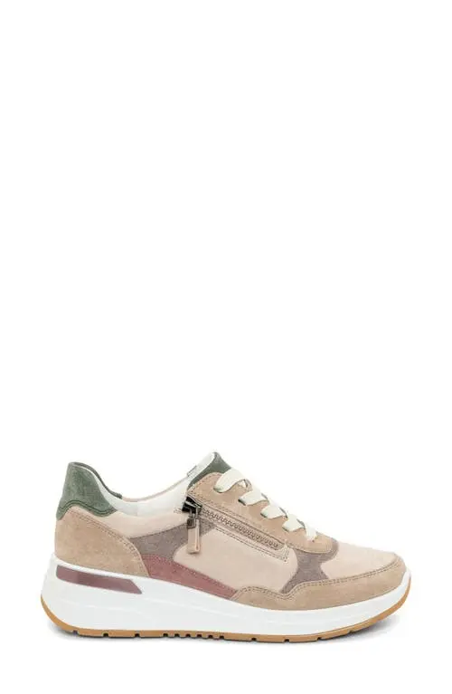 ARA Gardenia Wedge Sneakers - Sand Shell/moon/thyme