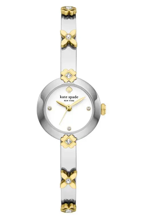 Kate Spade New York Crystal Bangle Watch - Two Tone