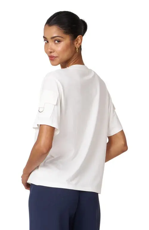 REBODY Cargo Short Sleeve Top - White