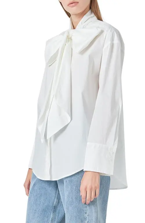 GREY LAB Bow Detail Shirt