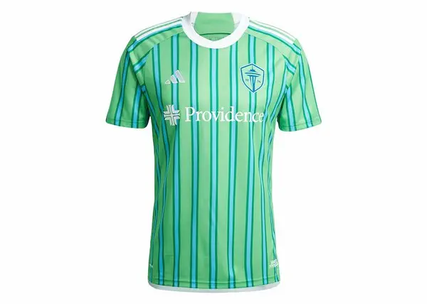 Adidas Seattle Sounders Fc 24/25 Home Jersey - Semi Solar Lime/semi Blue Burst