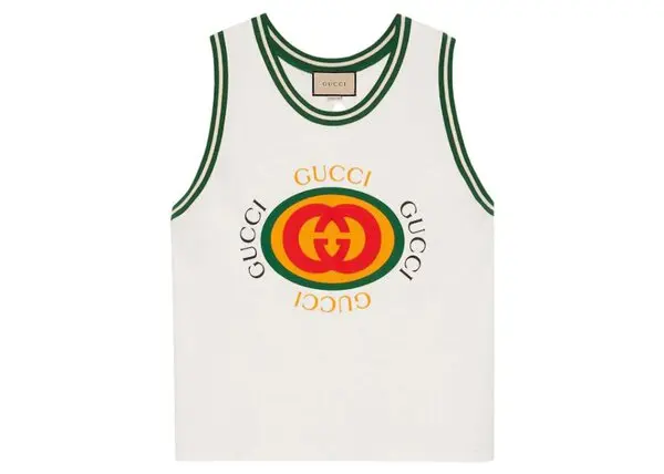 Gucci Vintage Logo Print Tank Top