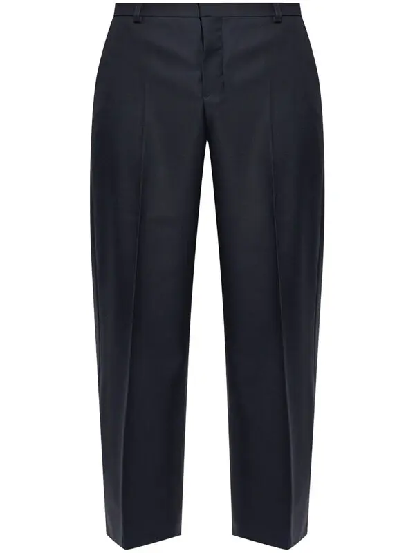 AMI Paris Virgin-wool Tailored Trousers - Blue