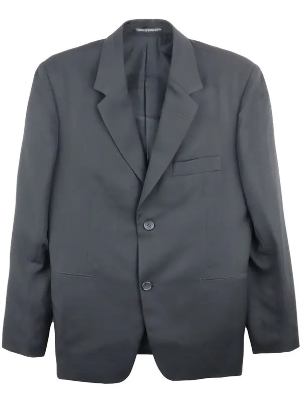 Yohji Yamamoto Single-breasted Wool Blazer