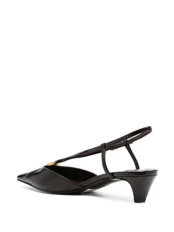 Fendi 40mm Ffold Slingback Pumps