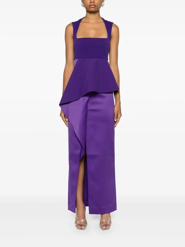 Solace London Ally Gown In Purple - 75% Off | Editorialist