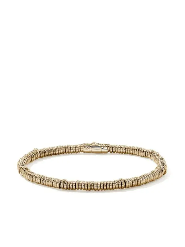 John Hardy 14kt Yellow Heishi Bracelet - Gold