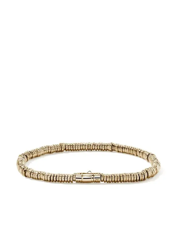 John Hardy 14kt Yellow Heishi Bracelet - Gold