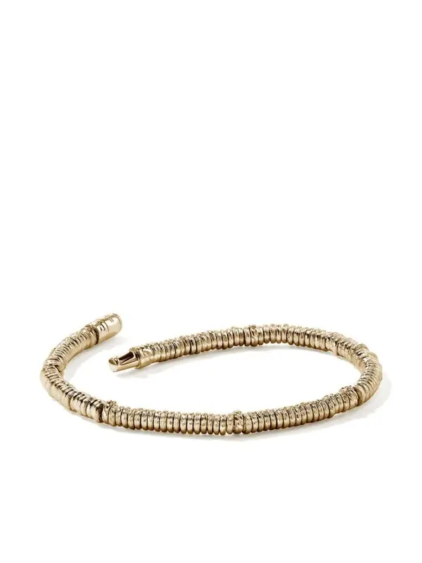 John Hardy 14kt Yellow Heishi Bracelet - Gold