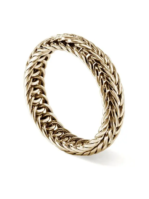 John Hardy 14kt Yellow Kami Chain Ring