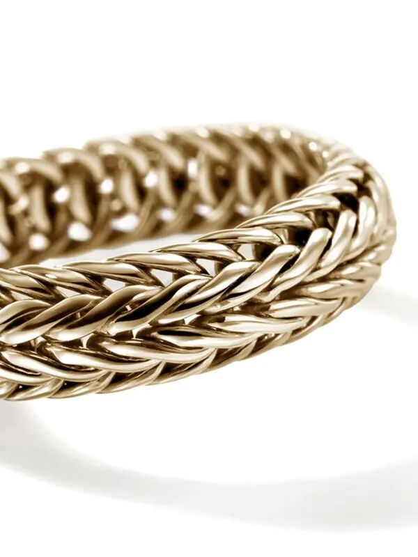 John Hardy 14kt Yellow Kami Chain Ring