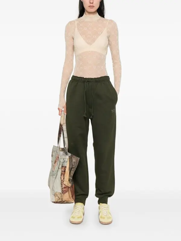 Y3 Cuff Track Pants - Green